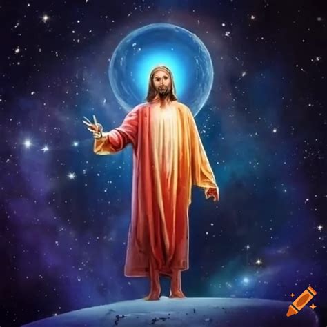 Jesus Christ In A Space Setting On Craiyon