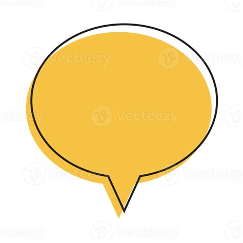 Yellow Bubble Icon 24188139 Png