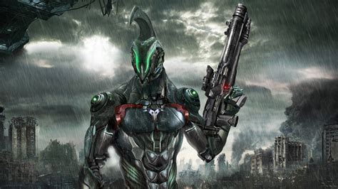 배경 화면 3400x1912 Px 묵시적인 삽화 사이보그 디지털 아트 판타지 아트 전사 3400x1912 Coolwallpapers 1260909