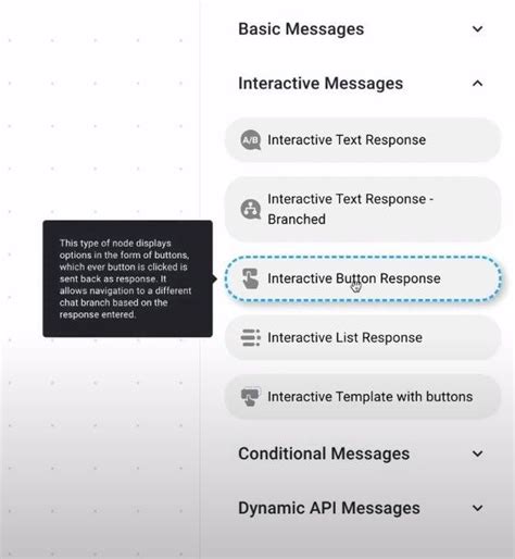 Interactive Button Response Node How And Where To Use