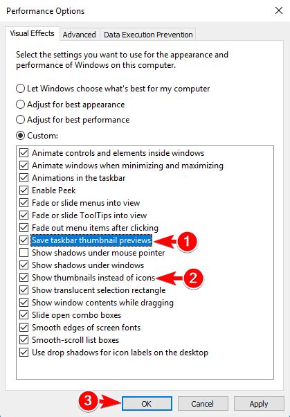 Thumbnails Not Showing In Windows Passlgive