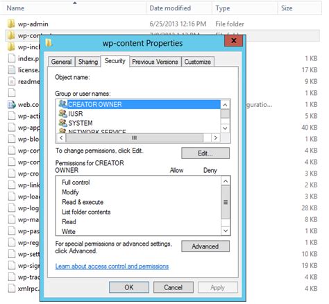 Wordpress On Iis The Uploaded File Could Not Be Moved Solved