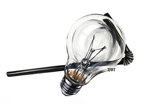 백열전구 주름 스트로우 빨대 기초디자인 개체 한양대 문제은행 백열전구