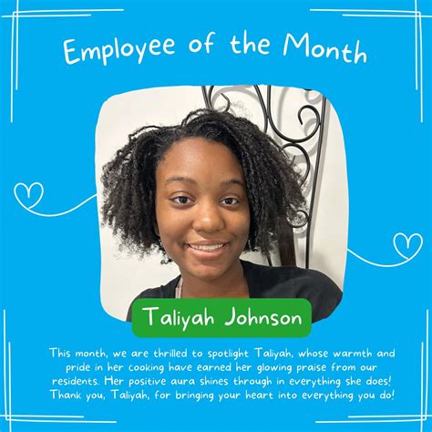 The Joy 🎉 Employee Of The Month Spotlight 🎉 This Month Were