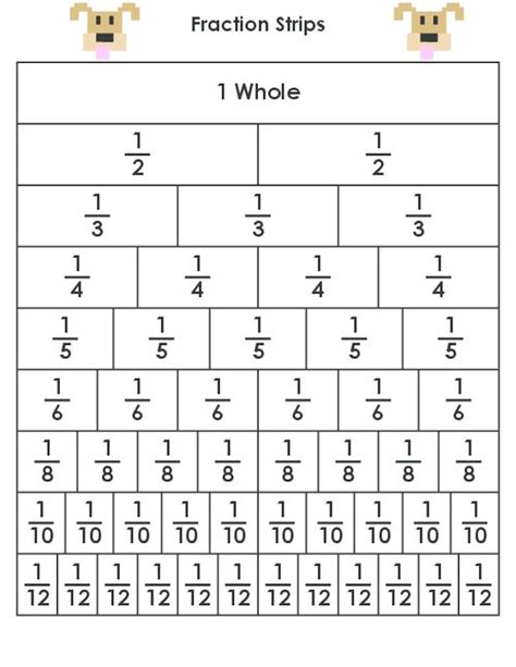 Printable Fraction Tiles