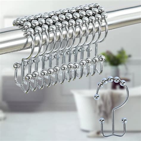 Shower Curtain Hooks For Liner And Curtain At Mandy Mason Blog