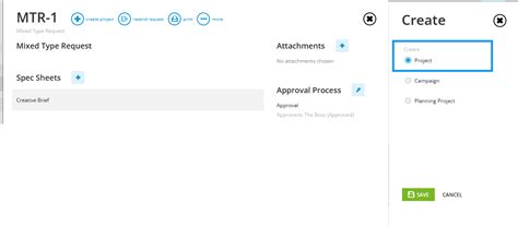 Create A Projectplanning Projectcampaign From An Approved Request In