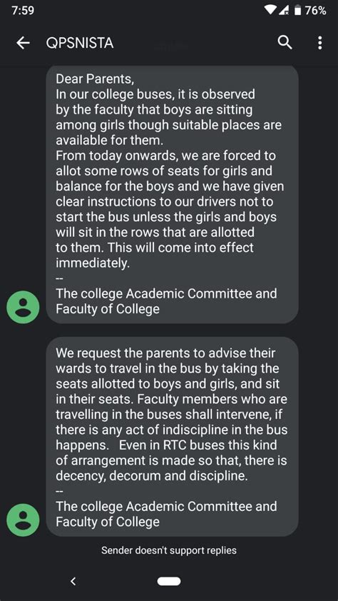 Sreenidhi Institute Of Science And Technology SNIST In Ghatkesar Sends Students Warnings About
