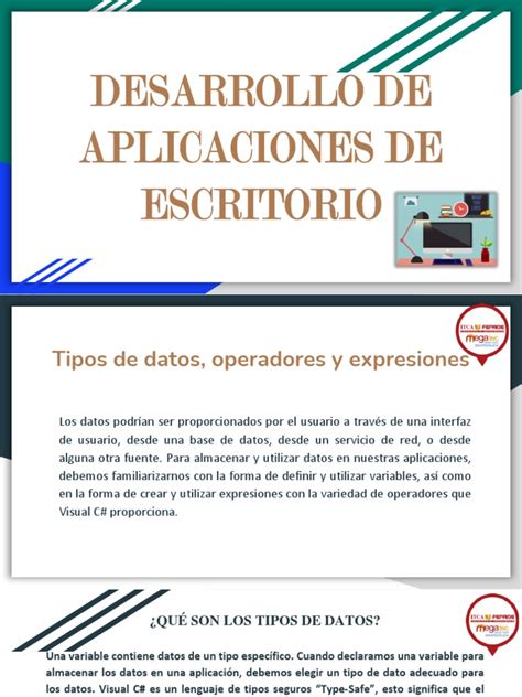 clase tema pdf c sharp lenguaje de programación variable