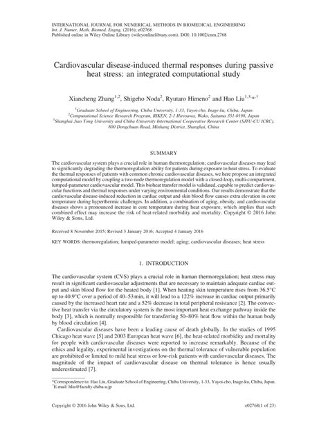 Pdf Zhang Et Al 2016 International Journal For Numerical Methods In Biomedical Engineering 2