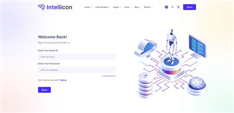 intellicon ai and machine learning figma template by pixelaxis