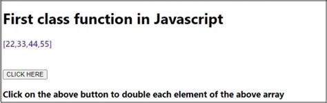 First Class Function In Javascript