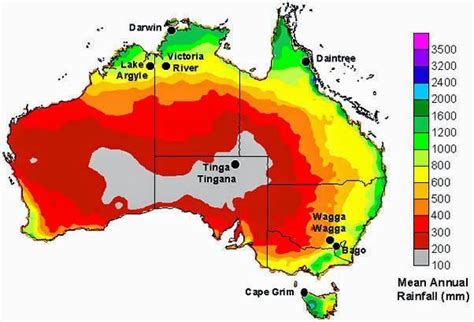 Maps On The Web Australia Australia Map Rainfall