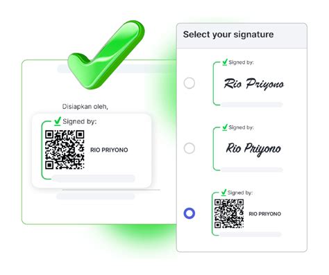 QR Code Signature For Documents Secure Verified