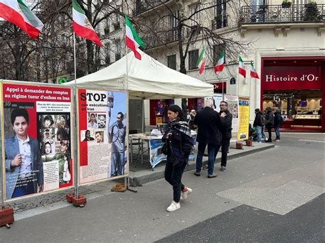 پاریس و لوتزرن سوئیس برگزاری میز کتاب و نمایش تصاویر شهیدان، در همبستگی با قیام سراسری