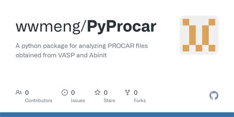 GitHub Wwmeng PyProcar A Python Package For Analyzing PROCAR Files