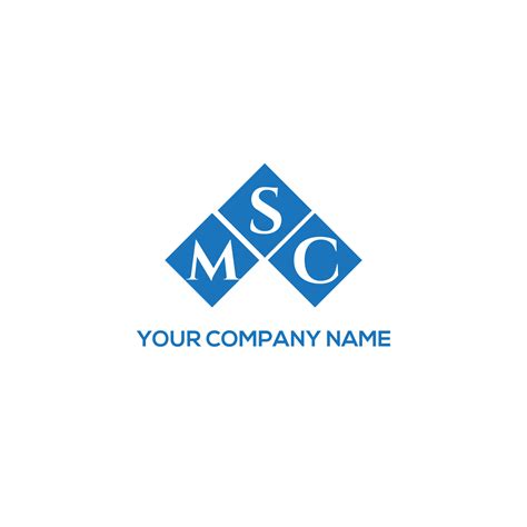 Msc Letter Logo Design On White Background Msc Creative Initials