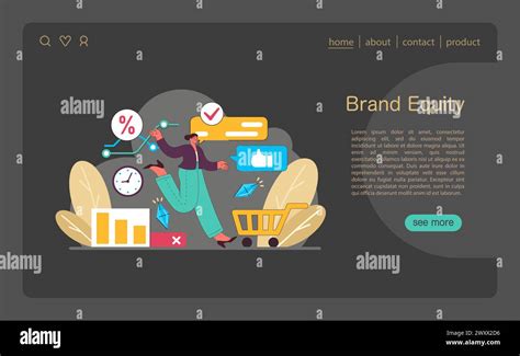 Brand Equity Concept Vibrant Portrayal Of Customer Satisfaction And