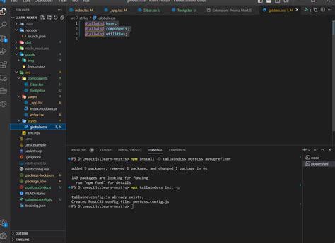 cấu hình tailwindcss nextjs không thành công programming dạy nhau học