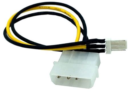 Переходник питания MOLEX (молекс) 4 pin -> 3 pin для кулера fan кулер ...