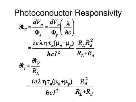 PPT Semiconductor Photoconductive Detectors PowerPoint Presentation Free Download ID 9250426