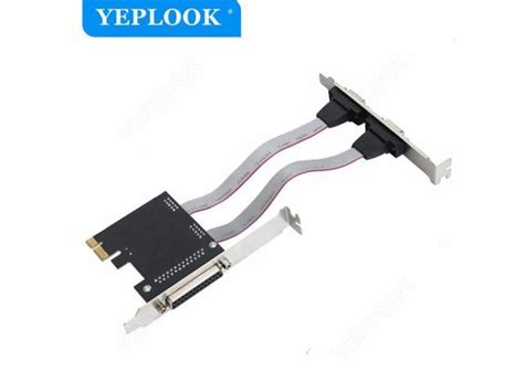 pcie to dual serial port db9 rs232 com single db25 parallel port
