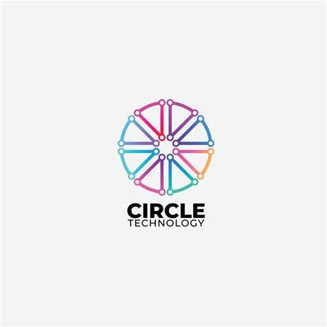 Circle Icon Vector Gradient Colorful 16030734 Vector Art At Vecteezy