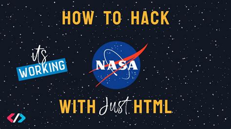 How To Hack Nasa With Html Watch Before Gets Deleted Youtube