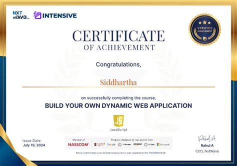 Siddhartha Kunuru On Linkedin Nxtwave