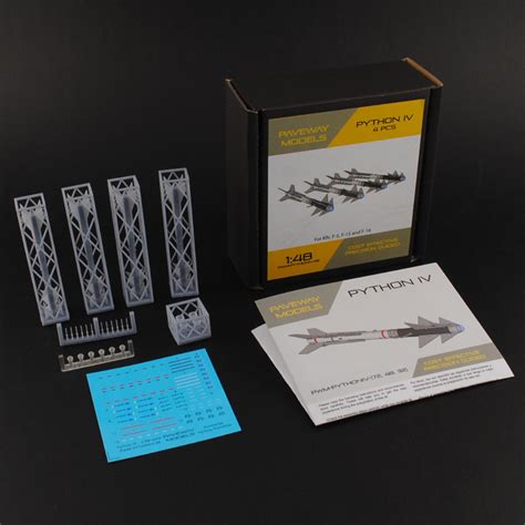 Python Iv Set Of 4 Paveway Models High Detail 3d Resin Prints And Parts For Model Kits