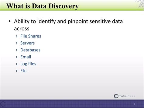 ControlCase Data Discovery And PCI DSS PPT