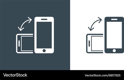 Rotate Smartphone Or Cellular Phone Icons Set Vector Image