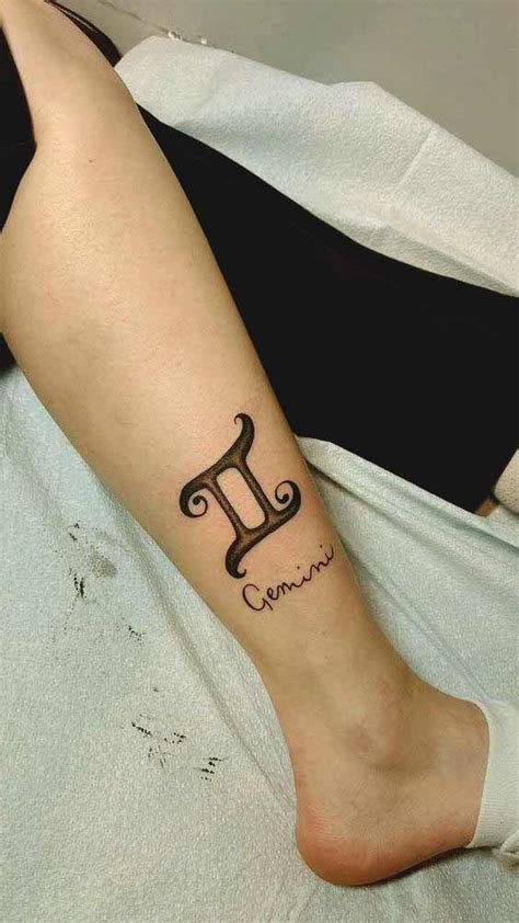 Zodiac Sign Gemini Tattoo Design