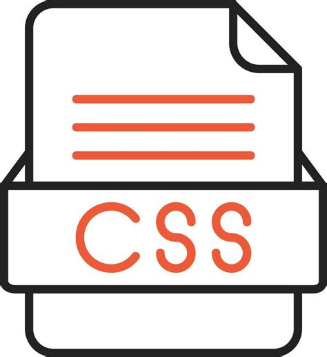 CSS File Format Vector Icon 29464015 Vector Art At Vecteezy