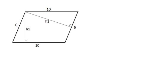 В параллелограмме площадь которого равна 72 дм2 стороны равны 6 дм и 10дм Найдите его высоты