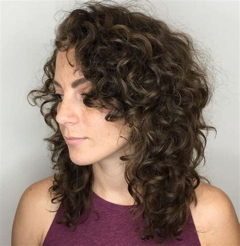 Mid Length Layered Cut For Curly Hair Curly Hair Styles Naturally
