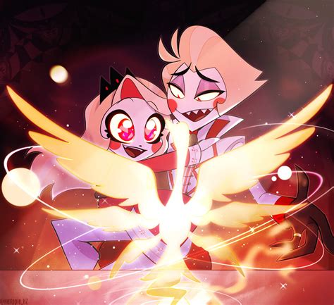 Lucifer Morningstar And Charlie Morningstar Hazbin Hotel Drawn By Hellpple Hz Danbooru