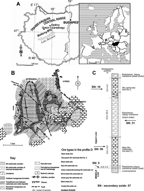 Locality Map A Geological Sketch Map B General Section C Of The