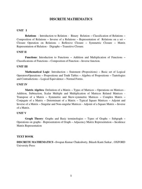 Mathematical Logic Notes Pdf Function Mathematics Matrix