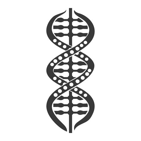 Ai Generated Silhouette Gene Dna Mutation Symbol Black Color Only