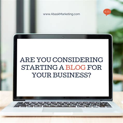 How To Start A Blog For Your Business Abask Marketing Posted On The Topic Linkedin