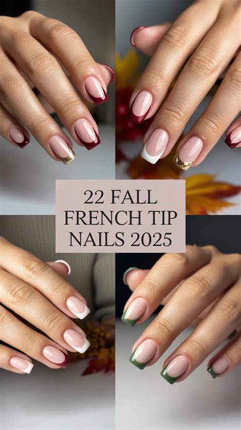 Fall French Tip Nails 2025 Classy Designs And Inspo For Almond Square