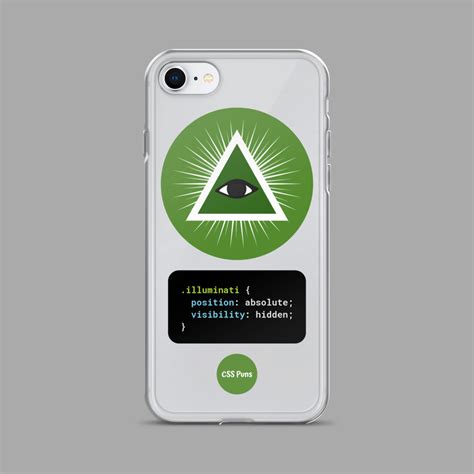 css puns illuminati iphone case
