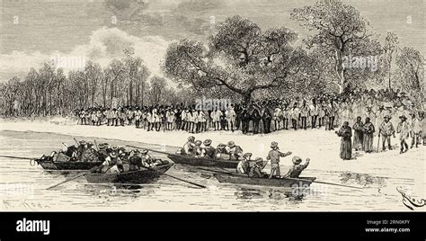 Departure Of The Expedition Of Arthur Thouar From The Mission Of