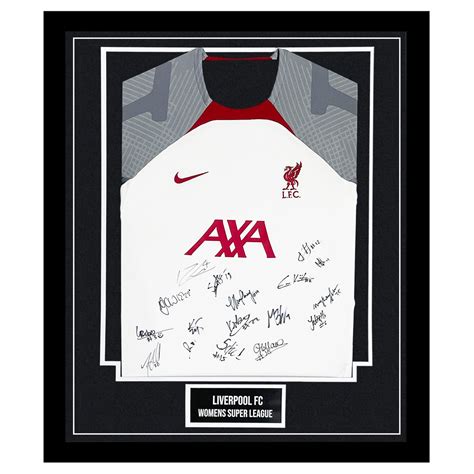 Signed Liverpool Women Framed Shirt Womens Super League