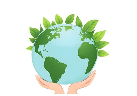 Feliz Dia Da Terra Mãos Segurando Globo Verde Isolado Em Branco Psd