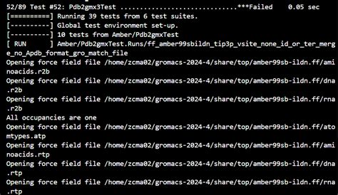 Make Check Error Of Pdb2gmx3test User Discussions Gromacs Forums