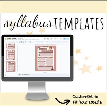 Syllabus Template EDITABLE By Miss L S Learners TPT
