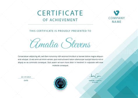 Certificate Of Analysys Template Graphic Templates