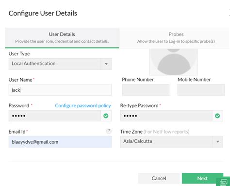 User Management In Central Server With Network Configuration Manager
